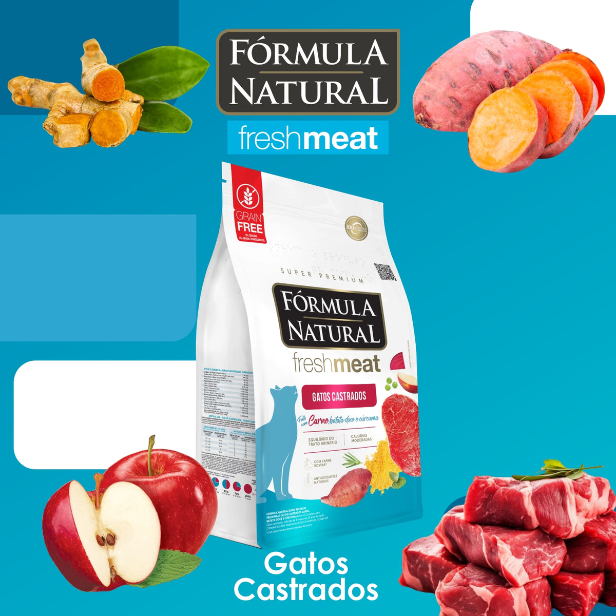 ALIMENTO FORMULA NATURAL FRESH MEAT GATO ADULTO CASTRADO CARNE – Petcol