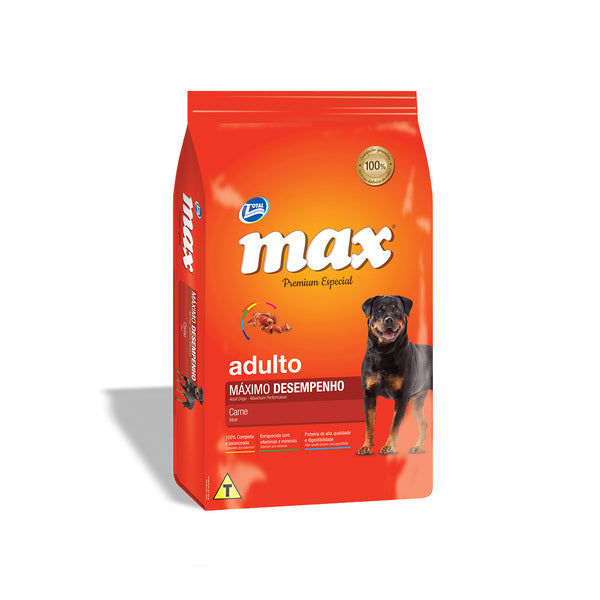 ALIMENTO PARA PERRO MAX PREMIUM ESPECIAL ADULTOS MAXIMO DESEMPEÑO CARN ...
